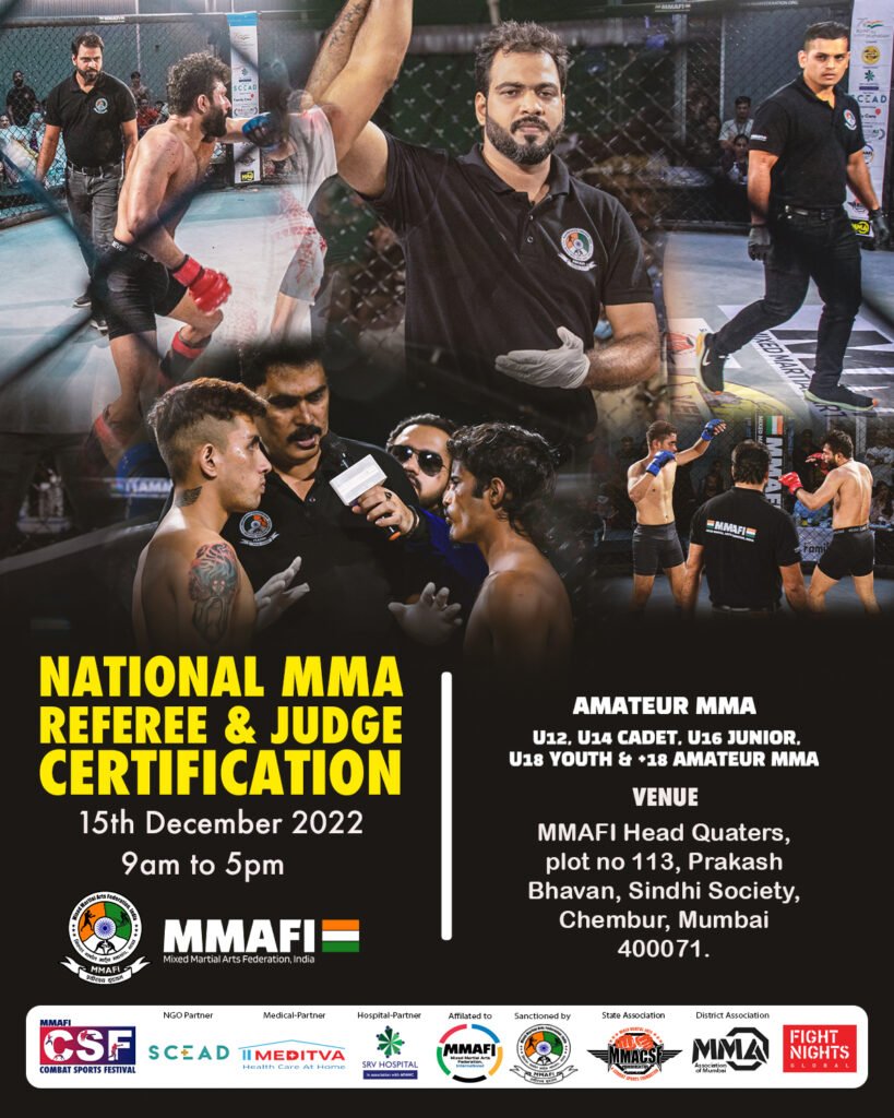 Become a National MMA certified Referee or Judge! – MMAFI